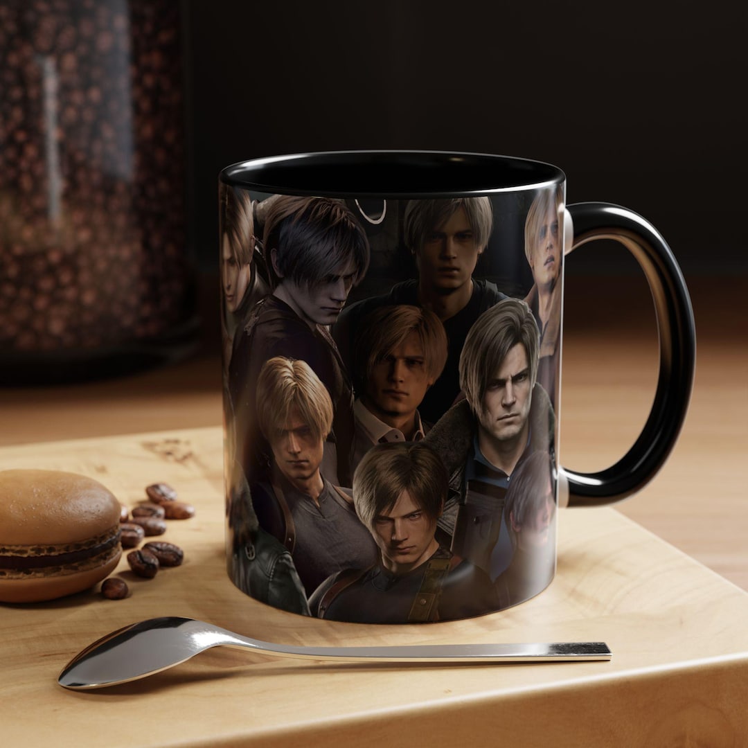 Leon S. Kennedy Photo Collage Mug, Accent Coffee Mug - Etsy