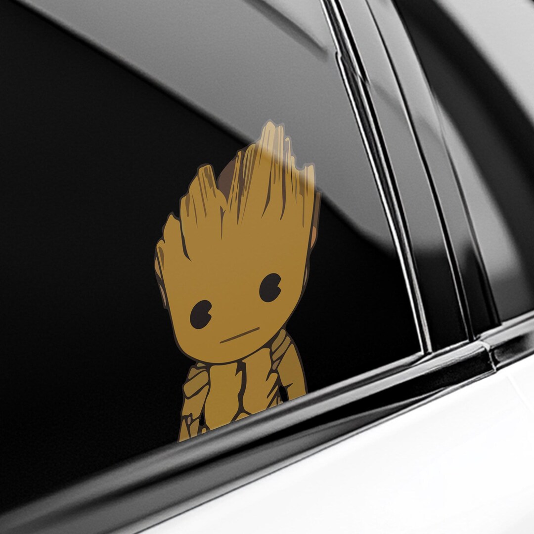 Groot Peeker Sticker - Peeking Car Window Decals - Bumper Waterproof ...