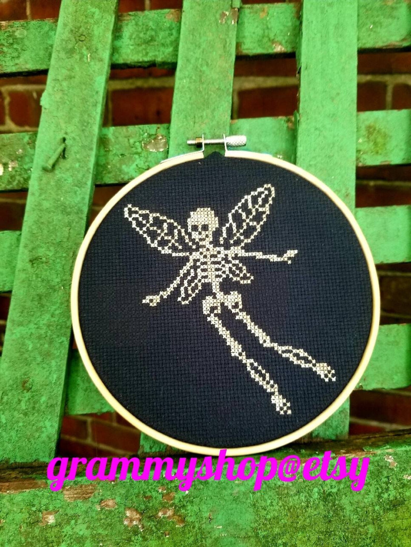Fairy Skeleton Fairy Cross Stitch Halloween Cross Stitch - Etsy