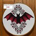 Gothic Bat Cross Stitch, Halloween Bat, Victorian Bat Wall Decor - Etsy