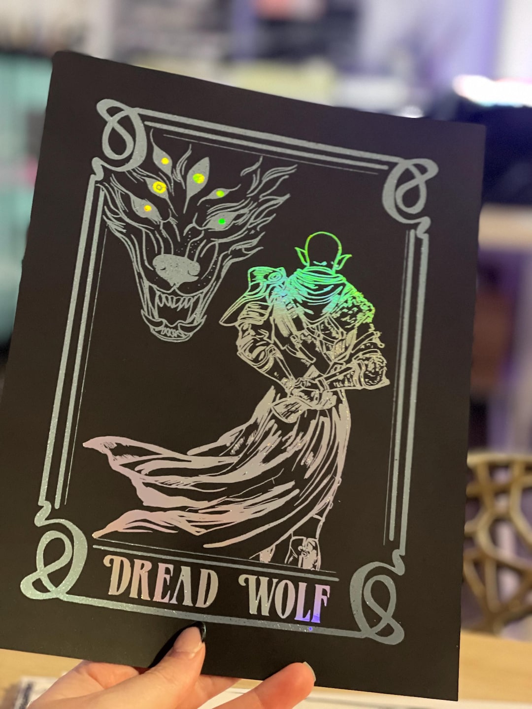 FOIL PRINT Solas the Dread Wolf Fen’harel From Dragon Age Inquisition and Veilguard - Etsy