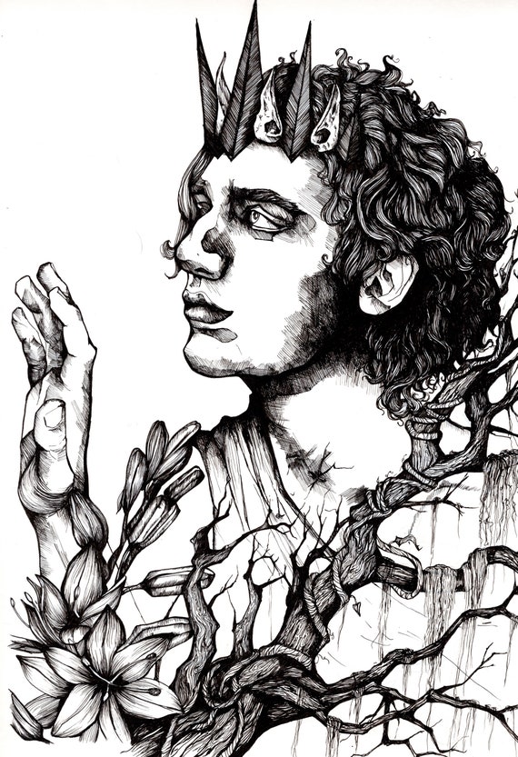 Hades Greek God Drawing