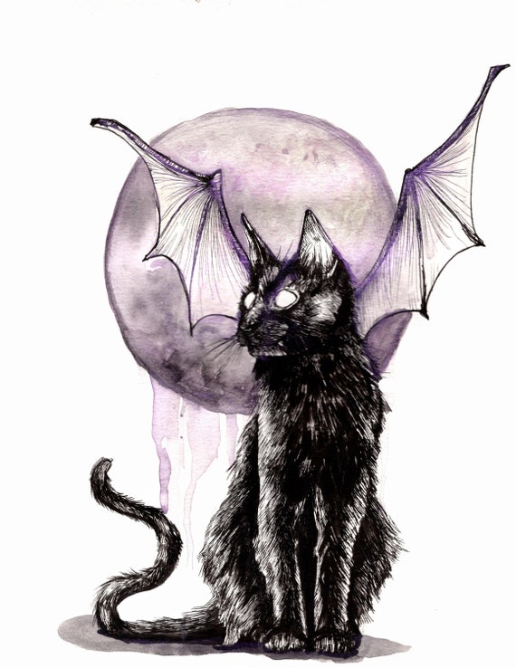 Bat Cat - Etsy