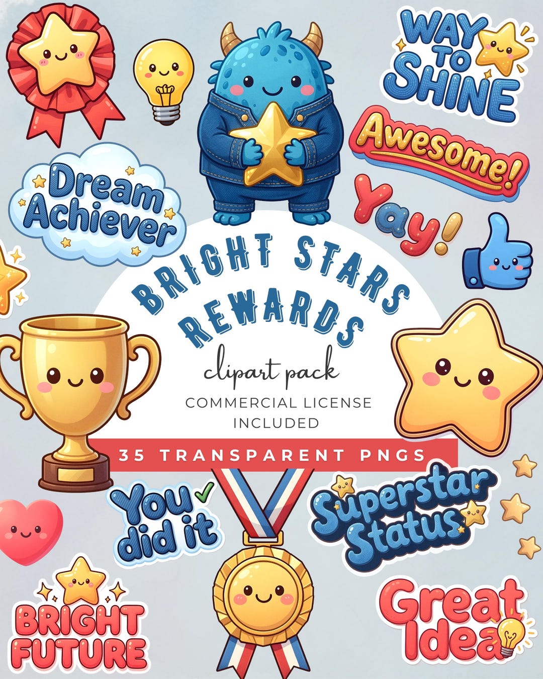Classroom Reward System Clipart, Behavior Chart Essentials PNG Pack ...