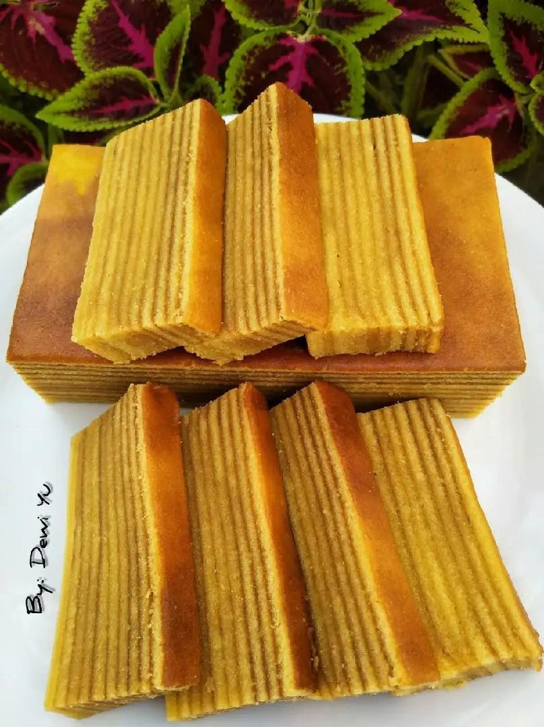 Traditional Food Indonesia Cake LAPIS LEGIT Bangka Recipe - Etsy