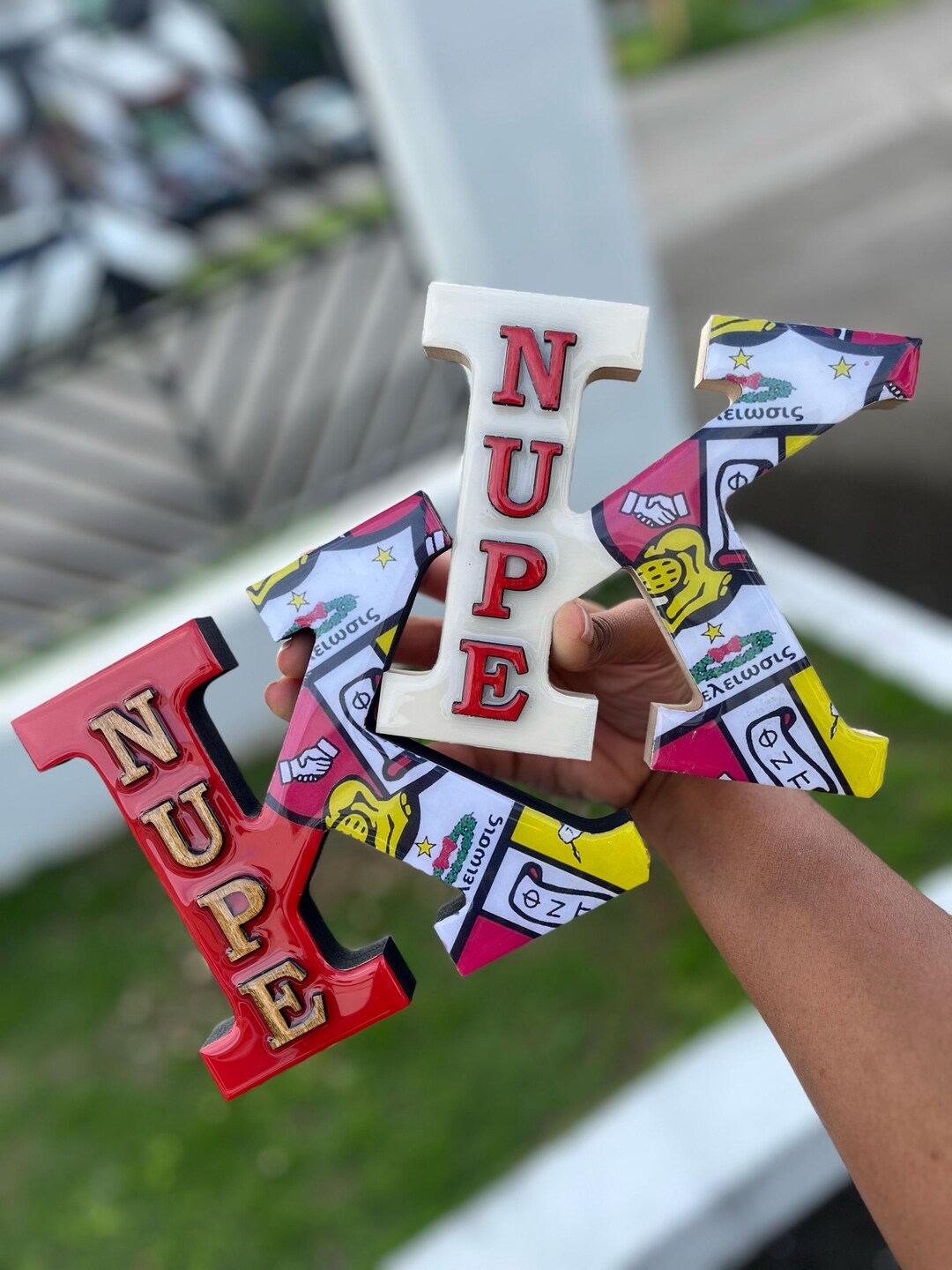 6” Wooden Letter “K” – Kappa Alpha Psi® | NUPE Decor | Resin Finish ...