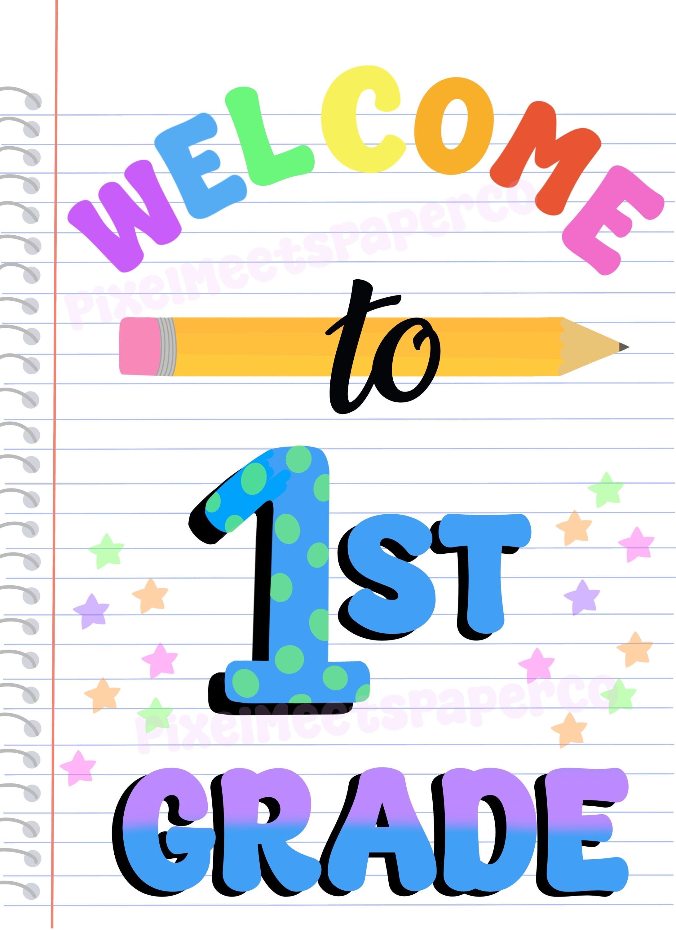 Welcome to 1st Grade Sign Digital Download - Etsy