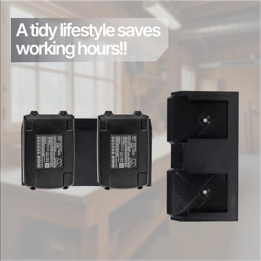 Metabo CAS 18V Battery Holder 2-pack – Wall Mount Storage - Etsy