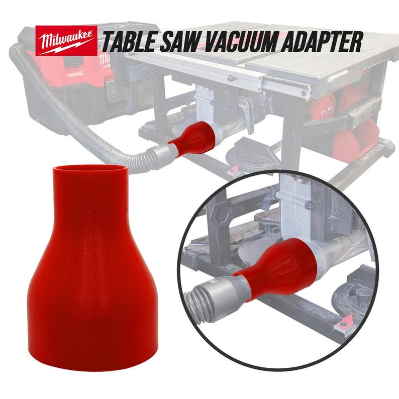 Adapter for Milwaukee M18 FUEL Table Saw - Dust Collection Accessory - Etsy