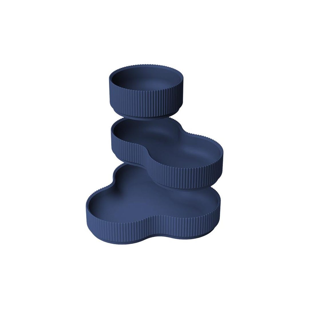 3-tier Desk Organizer – Stackable PLA Trays, Navy or Orange Red - Etsy