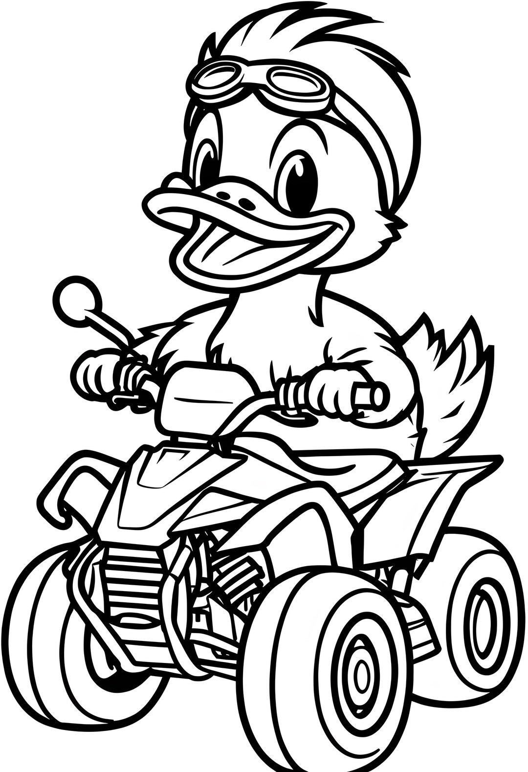 Ausmalbilder zum Ausdrucken, Ausmalbilder, Tiere auf motorisierten ...