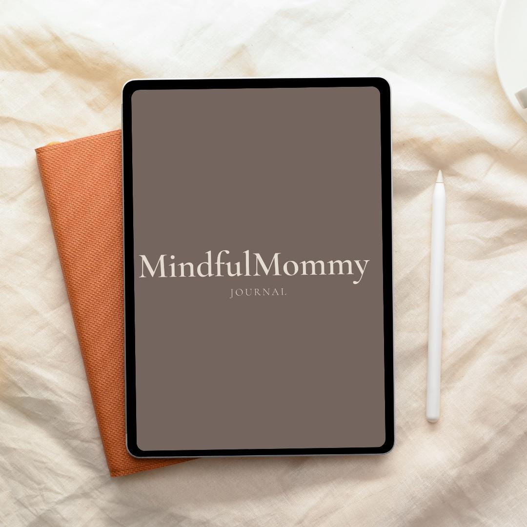 Mindful Mommy Journal | Digital & Printable Self-care Journal for Moms ...