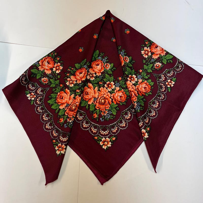 Babushka Scarf - Etsy