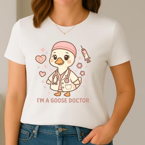 I’m a Goose Doctor PNG | Cute Silly Goose Clipart for Sublimation ...