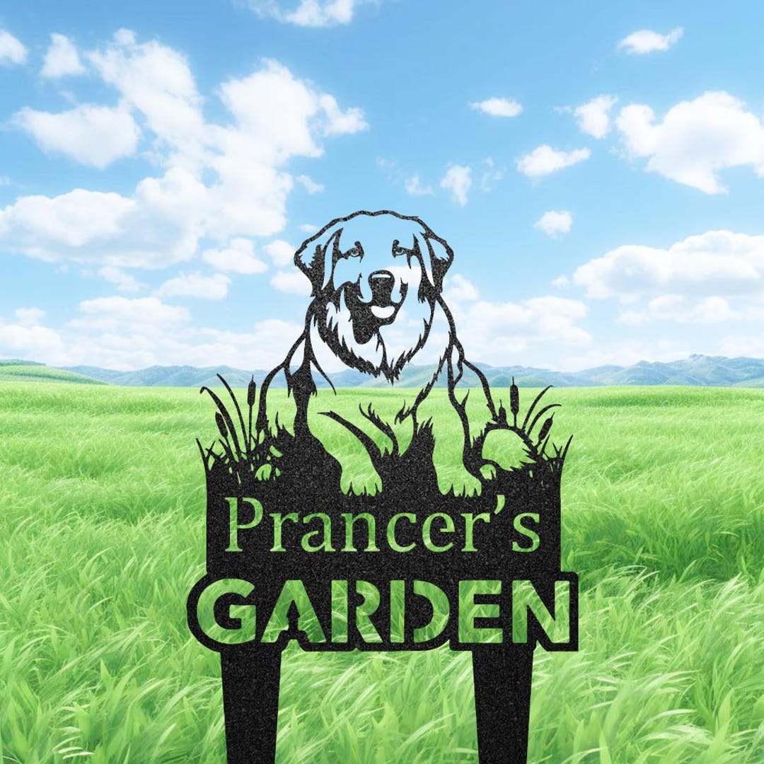 Custom Pet Memorial Garden Stake, Dog Remembrance Sign, Great Pyrenees ...