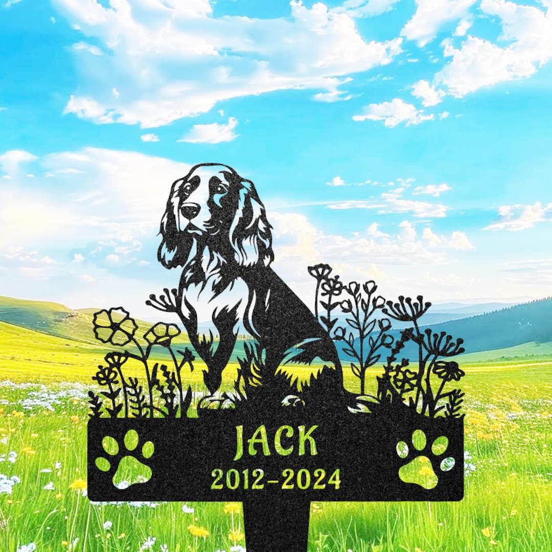 Personalized Pet Memorial Garden Stake: English Cocker Spaniel ...