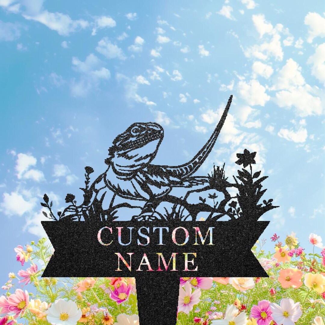 Custom Bearded Dragon Memorial Garden Stake, Pet Loss Sympathy Gift - Etsy