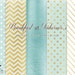 Mint and Gold Digital Papers Digital scrapbook Papers | Etsy