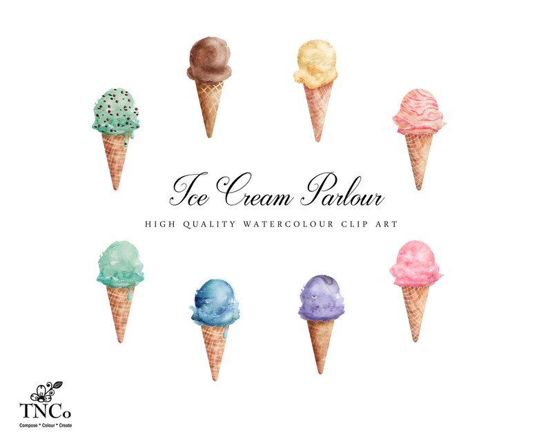 Ice Cream Digital Paper Digital Download Summer Paper - Etsy