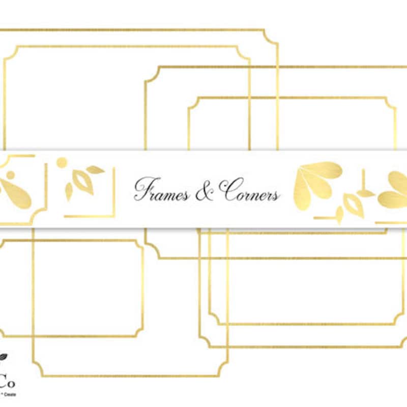 Gold Foil Clip Art - Etsy