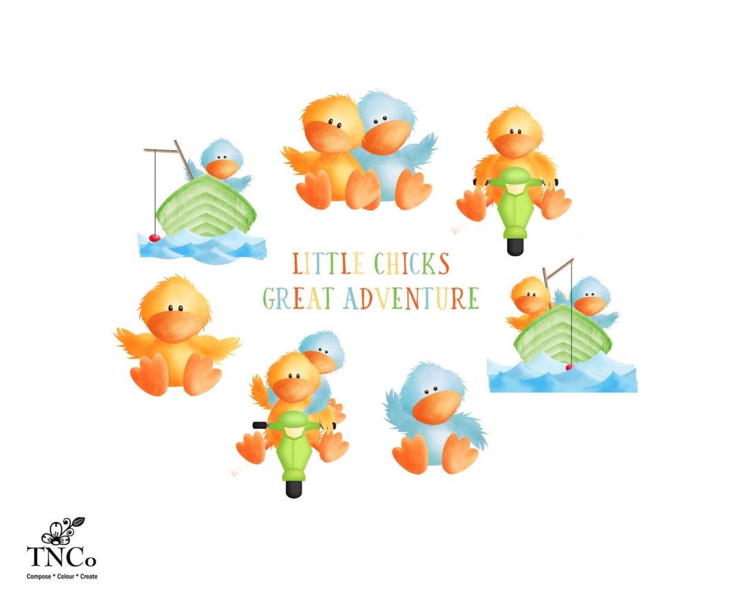 Duck Clip Art - Farm Clipart - Fishing Clip Art - Farm Animal Clip Art ...