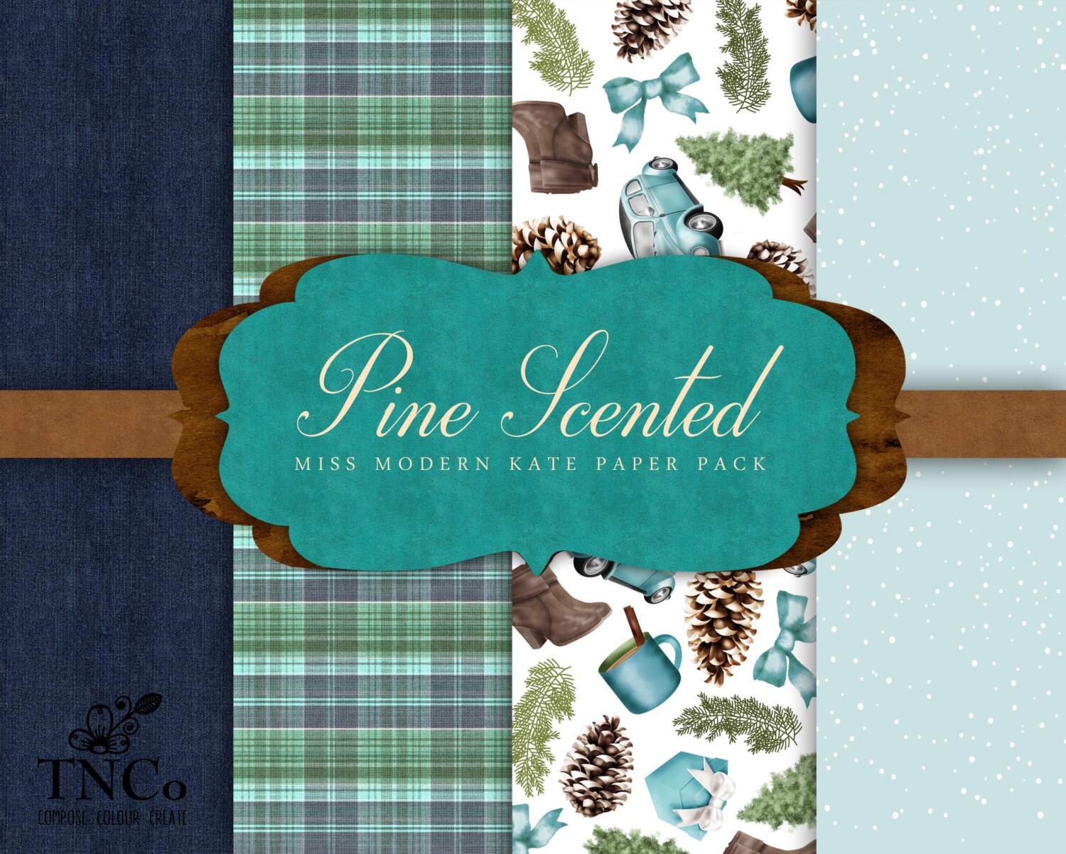 Digital Papers Digital Christmas Paper Blue Digital Paper - Etsy