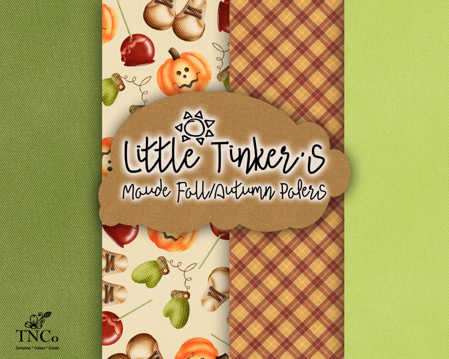 Pumpkin Digital Paper - Fall Digital Paper - Fall Patterns - Digital ...