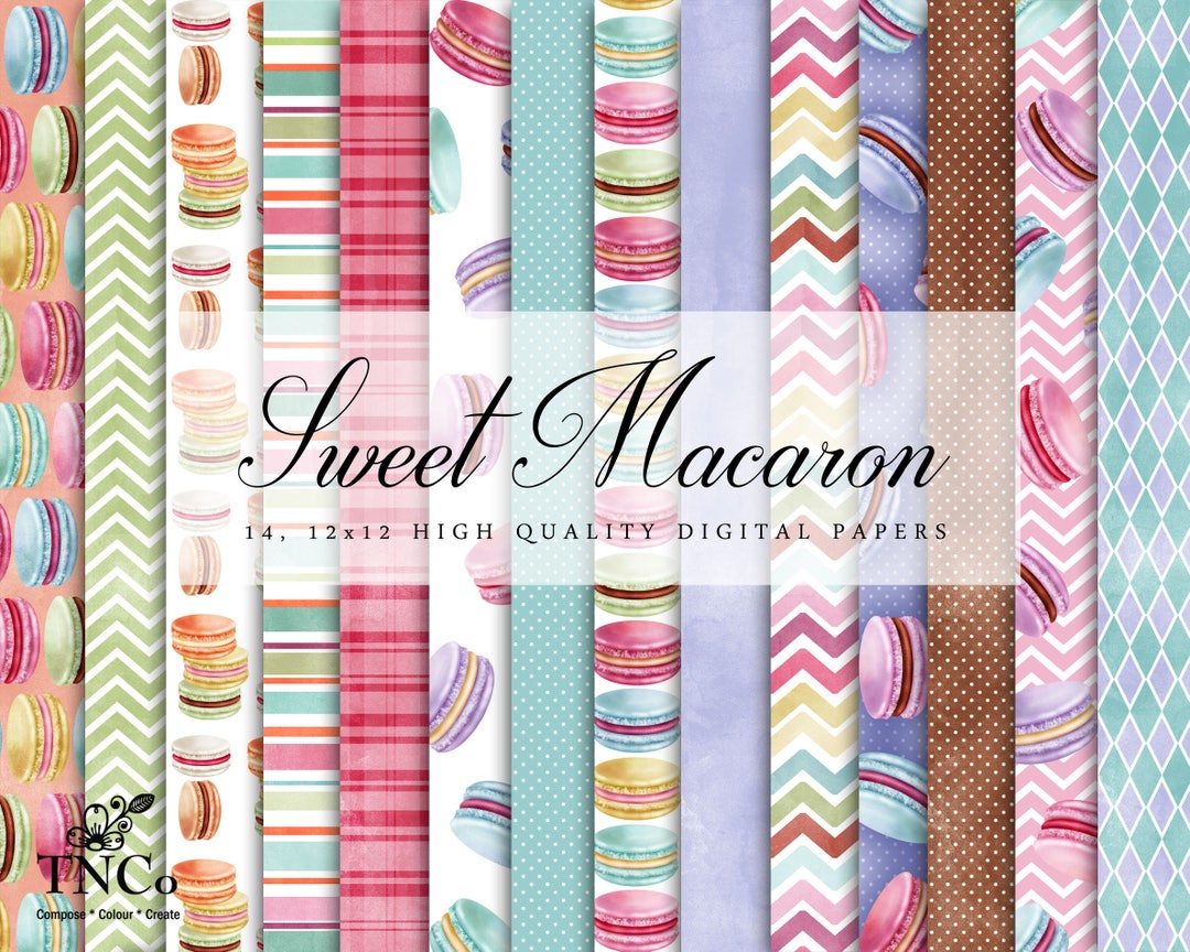 Macaron Pattern - Macaron Paper - Macaron Display - Background Paper ...