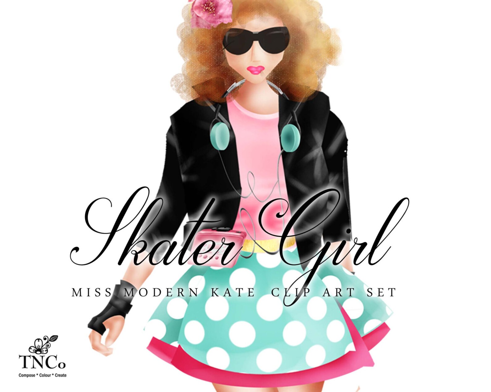 Planner Sticker Girl - Commercial Use Clip Art - Fashion Girl Clip Art ...
