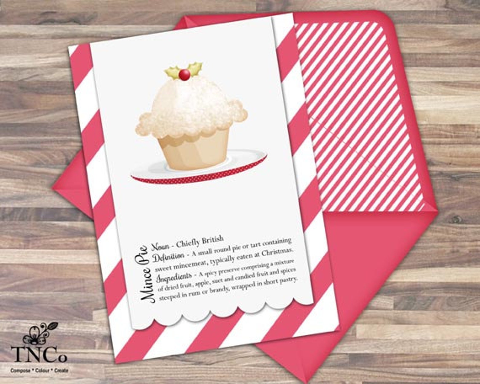 Christmas Dessert Clipart, Word Art Instant Download, Christmas Cake ...