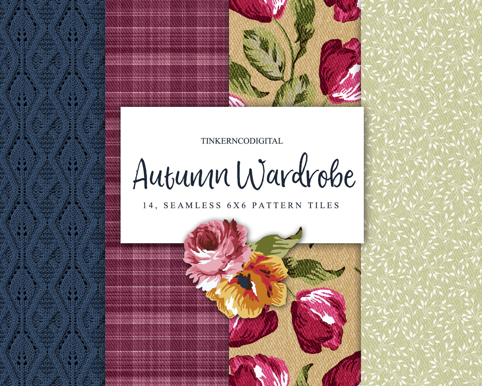 Fall Digital Paper Seamless Digital Pattern Autumn - Etsy