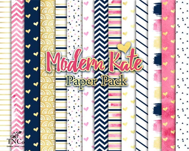 Modern prints Summer digital paper Chevron paper Gold | Etsy