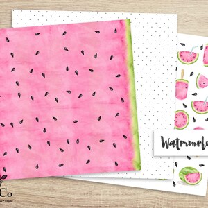 Watermelon Clipart, Watercolour Watermelon Illustration, Watercolour ...