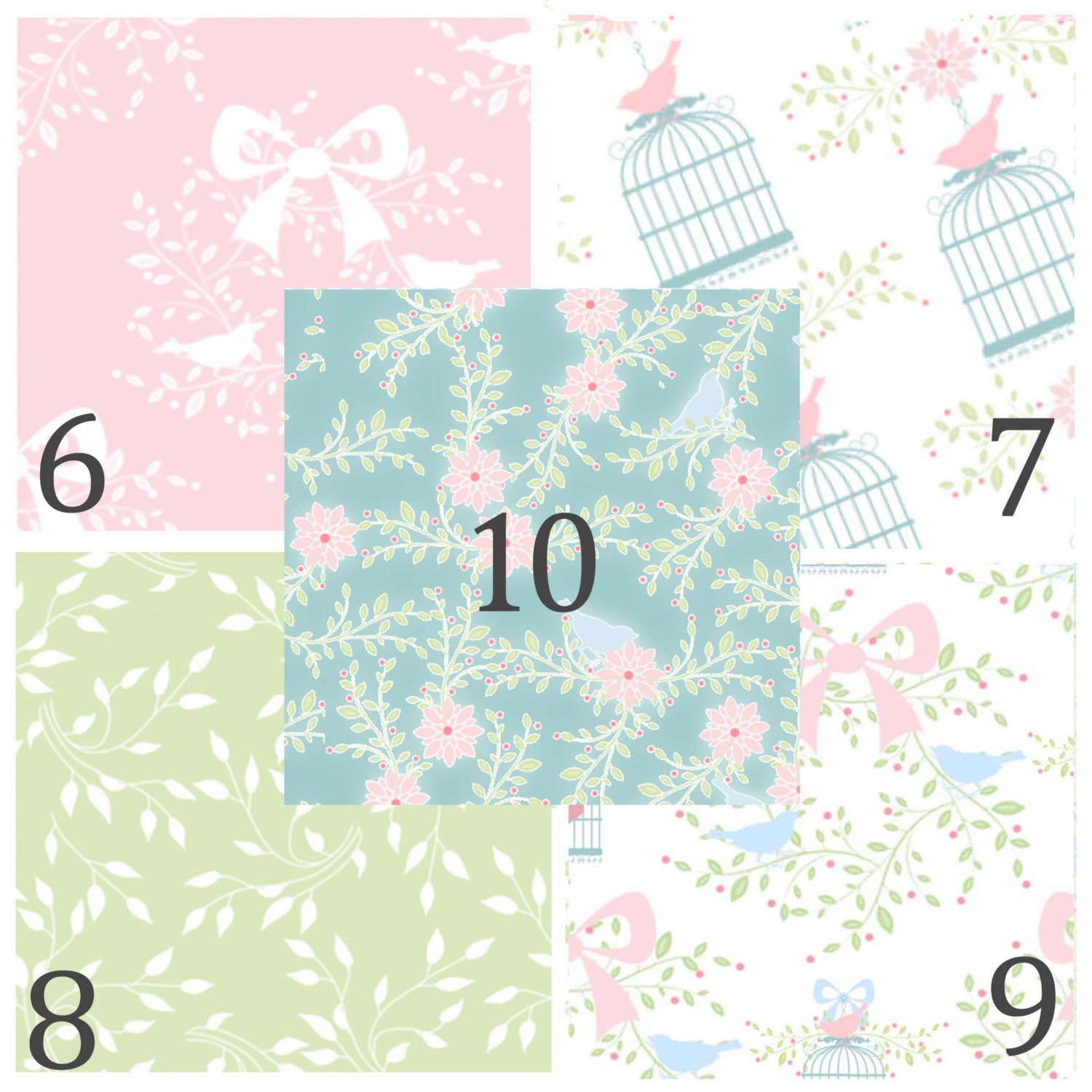 Bird Digital Papers Instant Download Bird Printable Wedding - Etsy