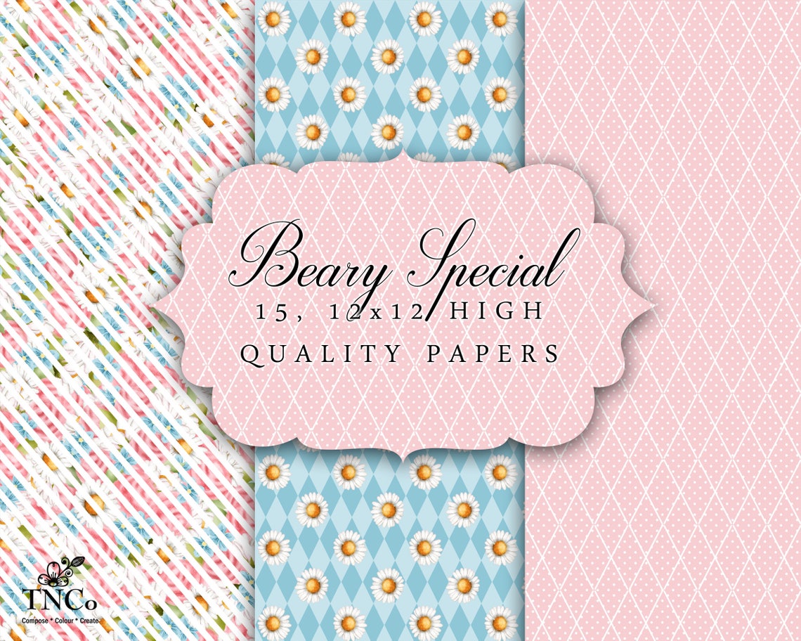 Pink Digital Paper Digital Background Blue Digital Paper | Etsy UK