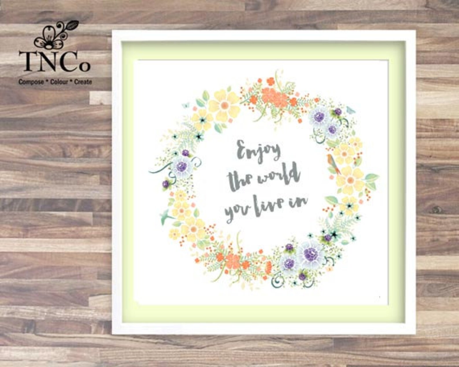 Flower Frame Clipart Floral Digital Frame Botanical Art - Etsy