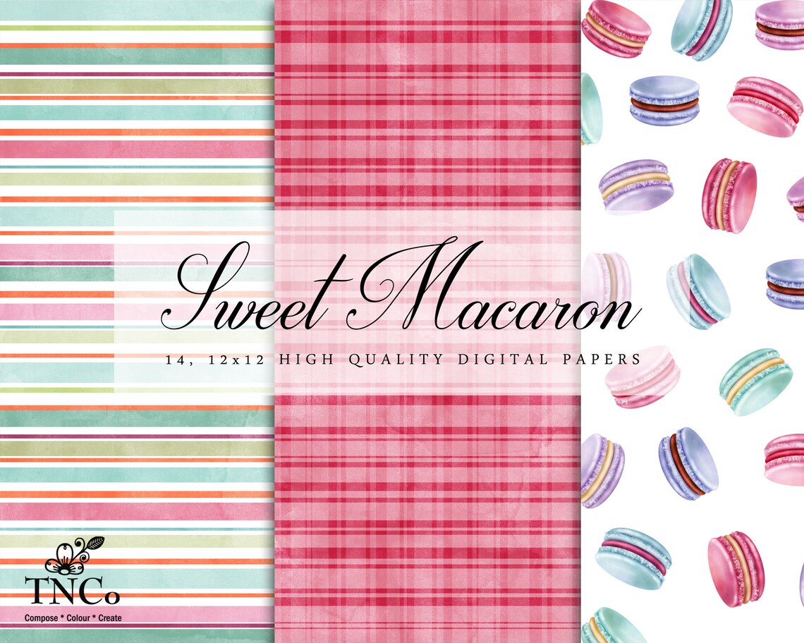Macaron Pattern - Macaron Paper - Macaron Display - Background Paper ...