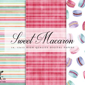 Macaron Pattern - Macaron Paper - Macaron Display - Background Paper ...