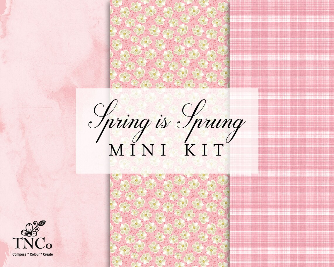 Easter Digital Kit Spring Clip Art Nursery Illustration - Etsy