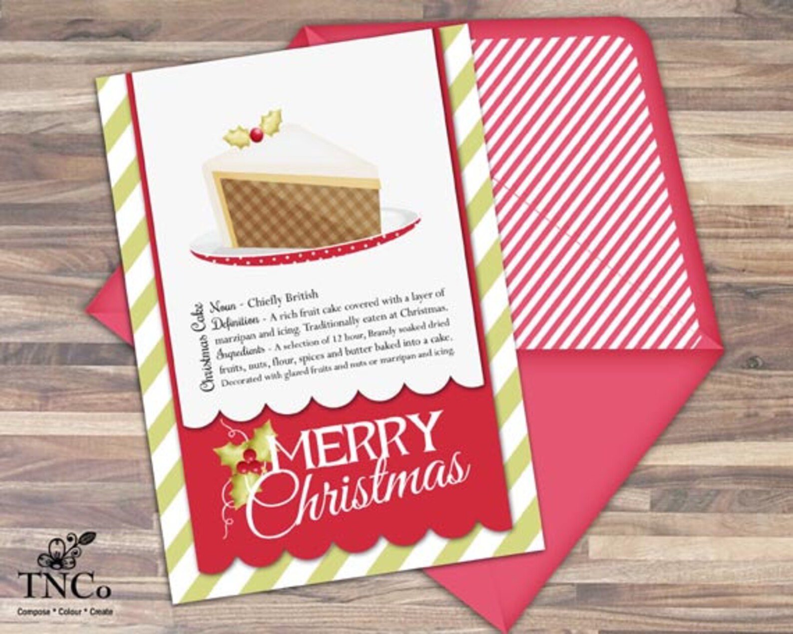 Christmas Dessert Clipart, Word Art Instant Download, Christmas Cake ...