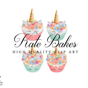 Unicorn Cookie Clip Art - Unicorn Party Supplies - Unicorn Party ...