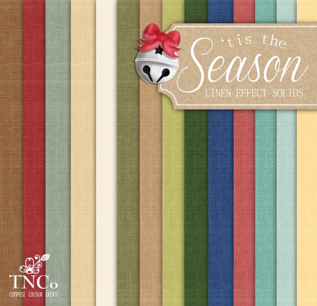 Christmas Linen Paper Download, Scrapbook Paper, Supplies, Solid ...
