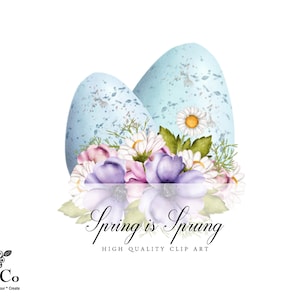 Easter Clip Art - Spring Clip Art - Spring Illustrations - Watercolor ...