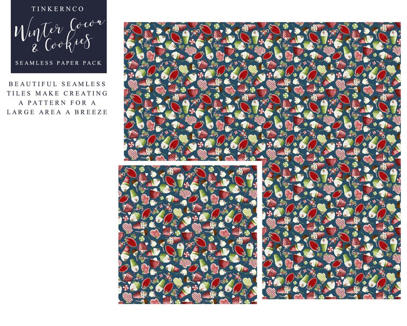 Christmas Digital Paper - Digital Background Christmas - Scrapbook ...