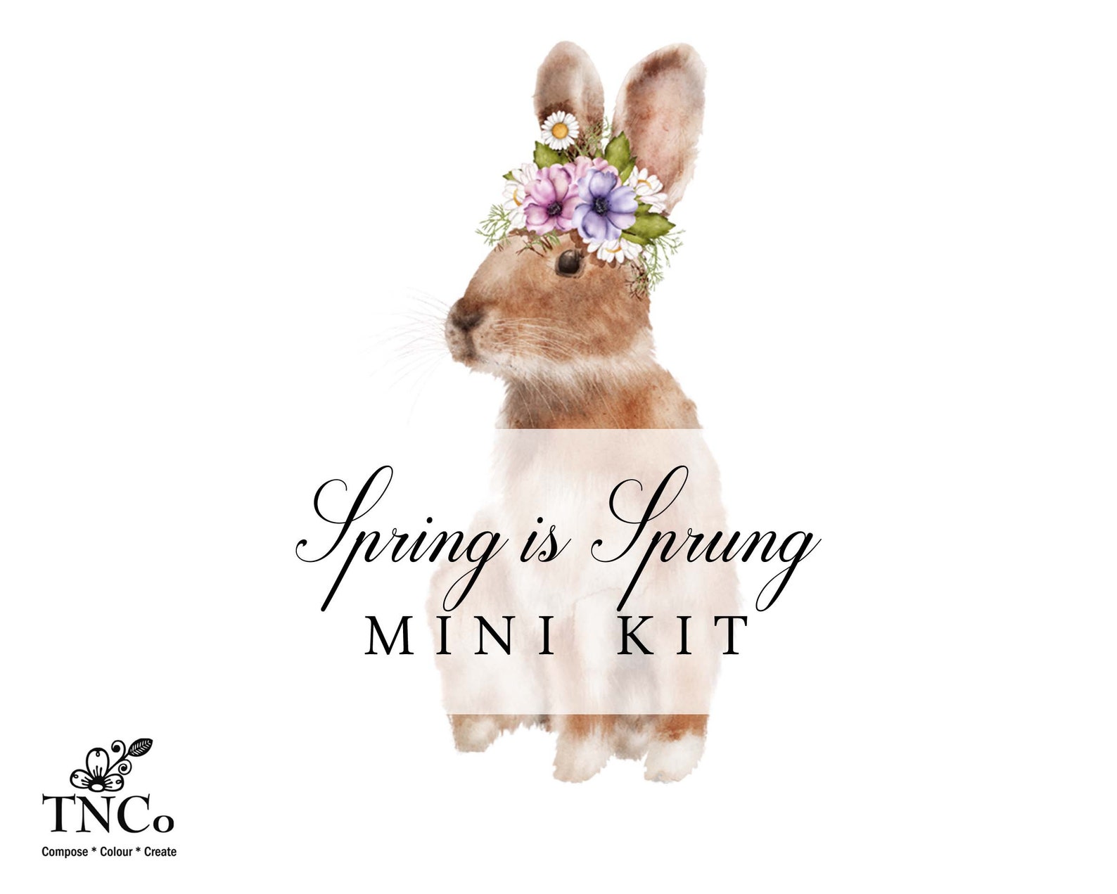 Easter Digital Kit Spring Clip Art Nursery Illustration - Etsy