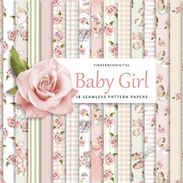 Roses Digital Paper - Etsy