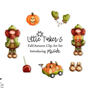 Pumpkin Digital Paper - Fall Digital Paper - Fall Patterns - Digital ...