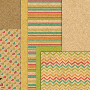 Kraft Paper - Patterned Kraft Paper - Digital Kraft Paper - Brown ...