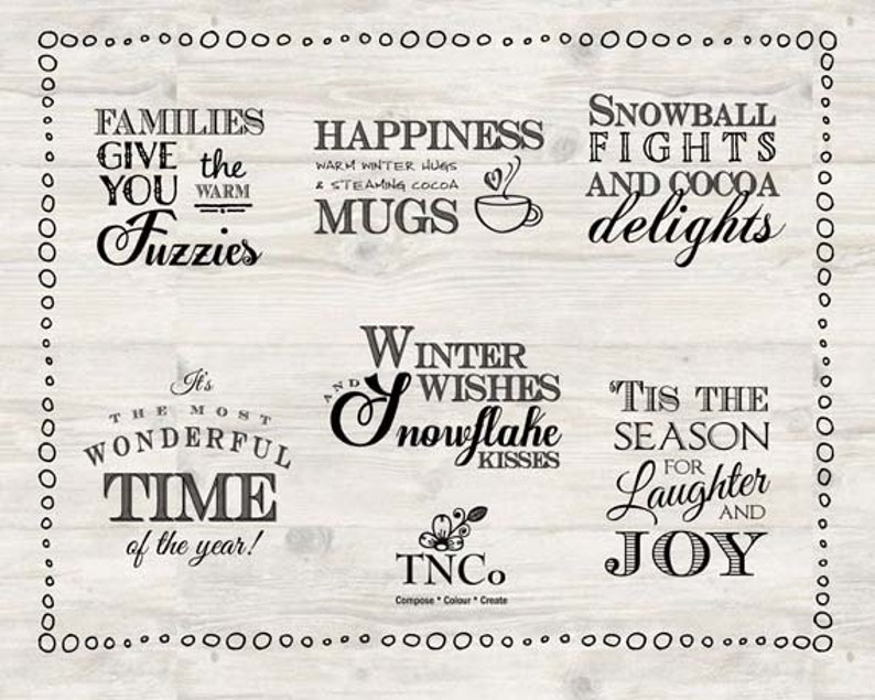 Christmas Word Art Download. Christmas Chalkboard Clipart - Etsy