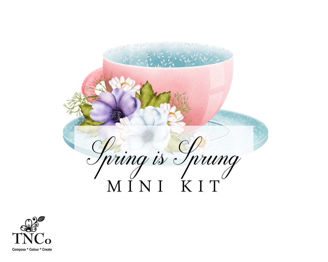 Easter Digital Kit Spring Clip Art Nursery Illustration - Etsy